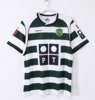 China Home Lisbon Vintage Short Sleeve Shirt 01-03 Quick Drying Breathable Football Shirt for sale