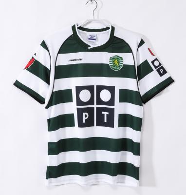 China Home Lisbon Vintage Short Sleeve Shirt 01-03 Quick Drying Breathable Football Shirt for sale
