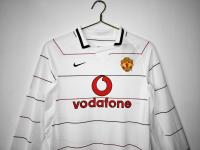 China Manchester United Retro Long Sleeve Football Shirt Away 03-04 Quick Drying Breathable for sale