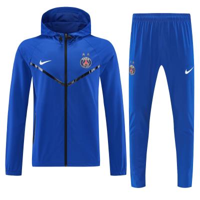 China Paris Football Windbreaker Jacket Long Zip Hooded 26-27 New Season Club Training for sale