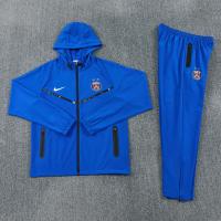 China Paris Football Windbreaker Jacket Long Zip Hooded 26-27 New Season Club Training for sale