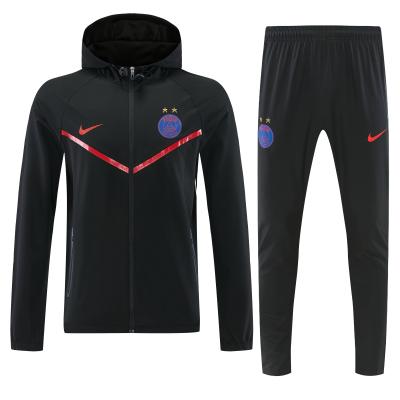 China Two Star Paris Men Hooded Windbreaker Jacket Long Zip 26-27 New Season Club Football for sale