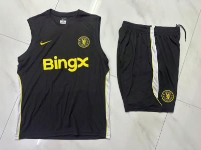 China Chelsea Training Vest Black Moisture Wicking Breathable 26-27 New Season Club Football for sale
