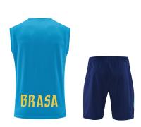 China Brazil Training Vest Blue Quick Drying Breathable 26-27 New Season Club Football for sale