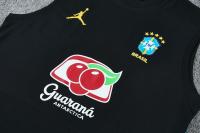 China Black Brazil Football Training Vest Set Moisture Wicking 26-27 New Season Club for sale
