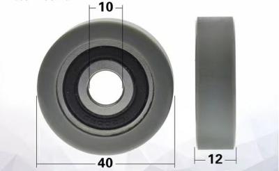 China 10x40x12 mm PU620040-12 Polyurethane Coated Ball Bearings Gray Color for sale
