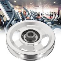 China Aluminum Alloy Bearing Pulley Wheels For Gym Fitness Equipment / Aluminium Sliding Window Wheels for sale