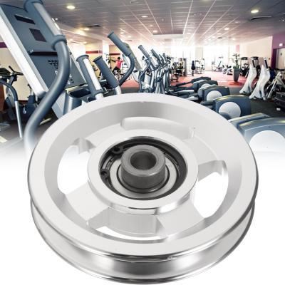 China Aluminum Alloy Bearing Pulley Wheels For Gym Fitness Equipment / Aluminium Sliding Window Wheels for sale