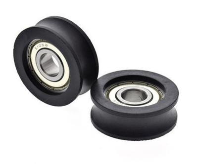 China 10x41x13 mm 6200 U Groove High Quality Polyformaldehyde POM Coated Ball Bearings for sale