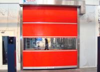 China Durable High Speed Doors With Full Transparent 1.5mm PVC Window for sale