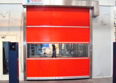 China Durable High Speed Doors With Full Transparent 1.5mm PVC Window for sale