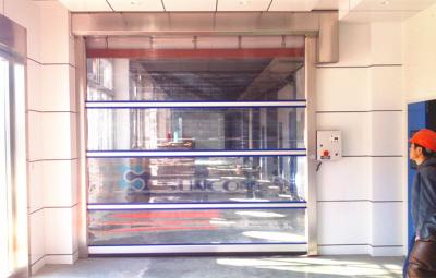 China Transparent High Performance High Speed Door Industrial Roll Up Door For Workshop for sale