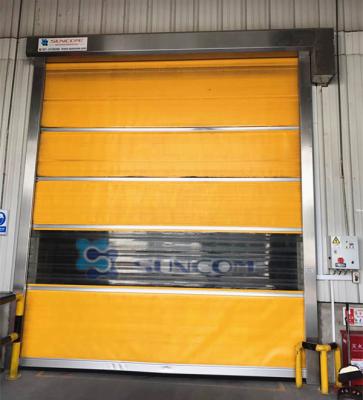 China High Performance Industrial High Speed Door Low Noise 0.5-1.0m/s Closing Speed Optional Lighting for sale