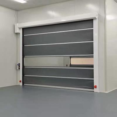 China Galvanized Steel Door Frame High Speed Roll Up Door With Servo Control System for sale