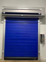 China Blue Robust High Speed Cold Storage Doors For Harsh Environments for sale