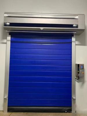 China Blue Robust High Speed Cold Storage Doors For Harsh Environments for sale