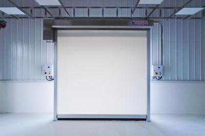 China 1.5mm PVC Window Galvanized Steel Frame Industrial High Speed Door For Workshop for sale