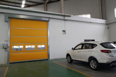 China Inside Outside Full Transparent PVC Window High Speed Roll Up Door for sale