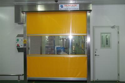 China Smooth Open Interior / Exterior Roll Up Doors 304 Stainless Steel Standard Frame for sale