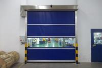 China Industrial PVC Galvanized Steel Frame High Speed Shutter Door For Garage for sale