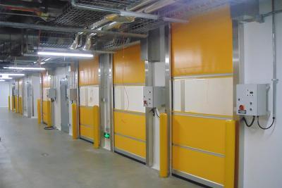 China Cleaning Room High Speed Rolling Doors With English Man - Machine Interface for sale