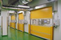 China Full Transparent 1.5mm PVC Window High Speed Doors Automatic Flexible for sale