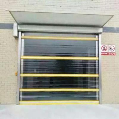 China Industrial 1.2mm PVC Curtain Rapid Roller Shutter Doors Folding 1.2 M / S Opening Speed for sale