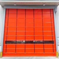 China PVC Stacking High Speed Shutter Door Automatic Perforated Rolling Door for sale