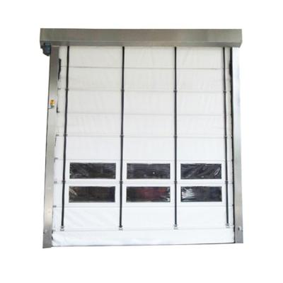 China Exterior PVC Folding Door , High Speed Shutter Door for Warehouse for sale