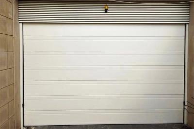 China Exterior Interior Insulated Roll up Industrial Security Doors Grey White Panel for sale