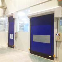 China Dustproof Industrial Shutter Door Plastic Film High Speed Zipper IP 54 for sale