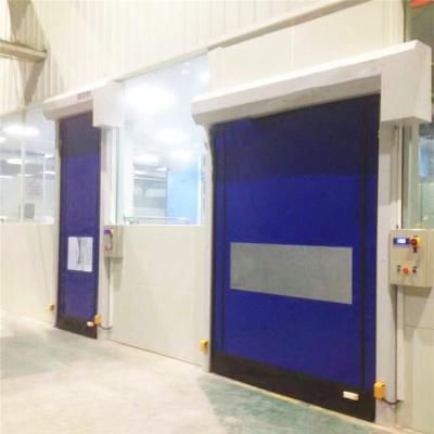 China Dustproof Industrial Shutter Door Plastic Film High Speed Zipper IP 54 for sale