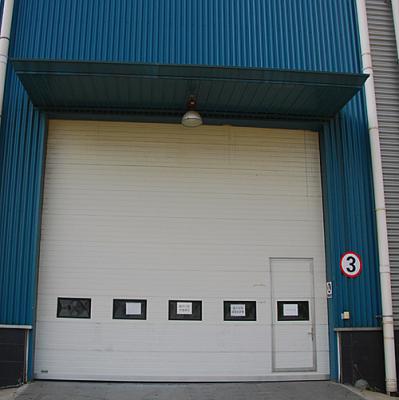 China Soundproof Sectional Overhead Industrial Doors 220/380V for sale