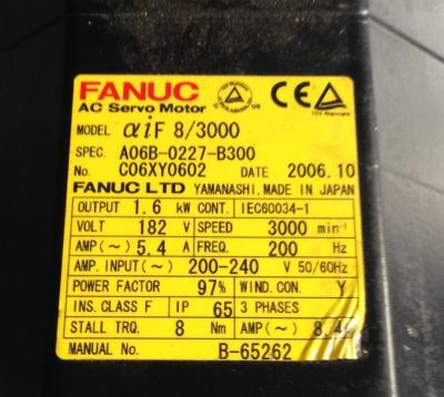 China A06B 0227 B300 FANUC Motor A06B-0227-B300 for sale