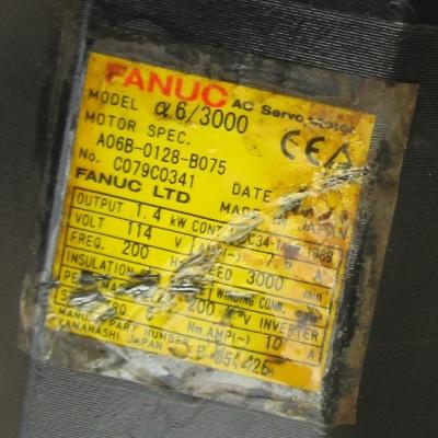 China A06B-0128-B075 Fanuc AC Motor A06B0128B075 USED for sale