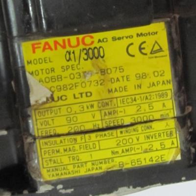 China A06B-0373-B075 Fanuc AC Motor A06B0373B075 USED for sale