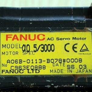 China A06B-0113-B078/0008 Fanuc AC Motor A06B-0113-B078#0008 USED for sale
