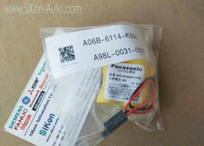 China FANUC Battery A06B-6114-K504 A98L-0031-0025 FAST Shipping BR-2/3AGCT4A 6V New for sale
