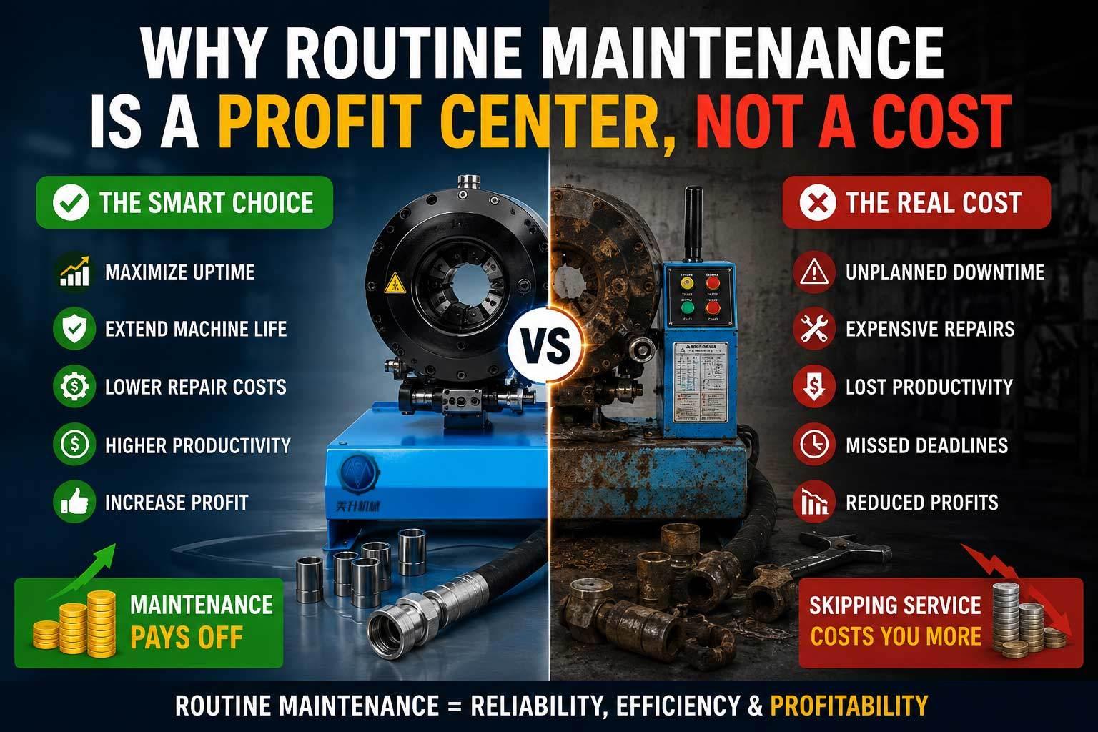 Hydraulic Hose Crimping Machine Maintenance and Care