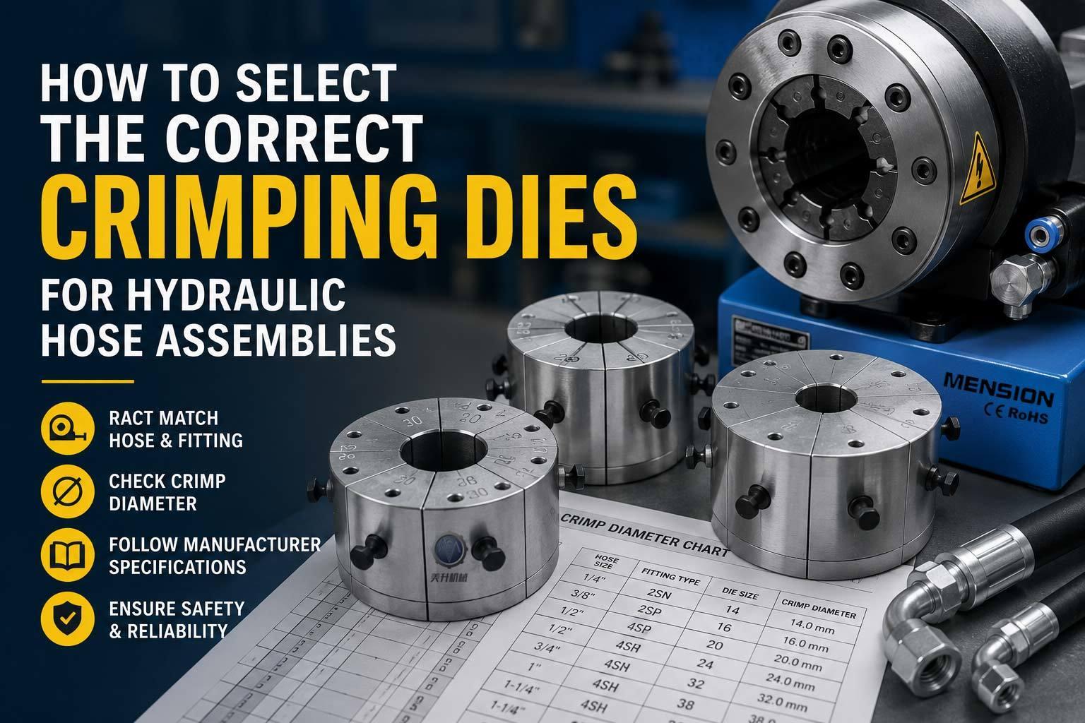 How to Select the Correct Crimping Dies for Hydraulic Hose Assemblies