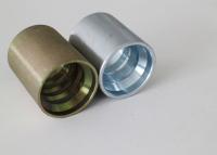 China Hydraulic Hose Ferrule SAE100 R1AT 1SC SS Braided Pipe Coupling 1/4-2 Inch Zinc Plated Carbon Steel for sale