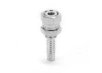 China 1/4 inch Stainless Steel Hydraulic Hose Fitting Straight ORFS Female Flat Seal 24211 for sale