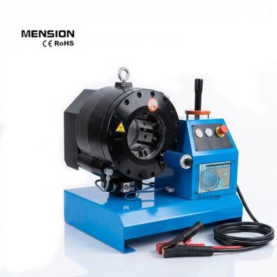 China MENSION P32CS 12V/24V DC Portable Hydraulic Hose Crimping Machine 1/4 to 2 Inch 280T Heavy Duty Mobile Crimper with 13 Dies for sale