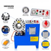 China MS-51 Industrial Hydraulic Hose Crimping Machine 500T Force 1/4 to 2 Inch Hose 10 Die Sets for sale