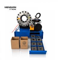 China Manual Hydraulic Hose Crimping Machine with 300T Crimping Force Portable 12V/24V and 10 Die Sets for sale