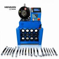 China NC130J CNC Hydraulic Hose Crimper with 650T Crimping Force 2.5 Inch Capacity and 13 Die Sets for sale