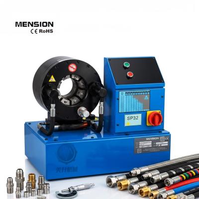 China SP32 Industrial Electric Hydraulic Hose Crimping Machine with 500T Force and 10 Die Sets for 1/4 - 2.0 Inch Hoses for sale