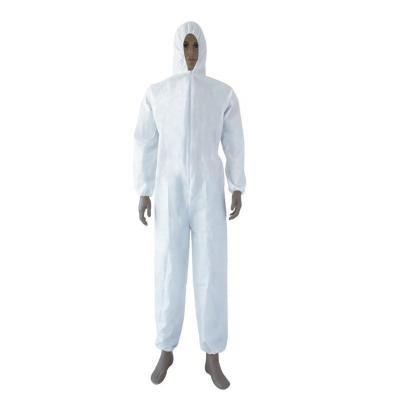 China White Color Waterproof Disposable Coveralls Disposable Body Suit Work Protection for sale