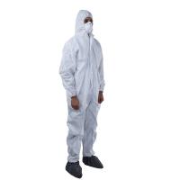China White Color Waterproof Disposable Coveralls Disposable Body Suit Work Protection for sale