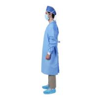 China Breathable Disposable Isolation Gown Disposable Protective Gowns 35 - 60gsm Weight for sale